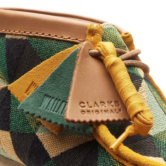 Clarks | Shoes | Clarks Originals Mens Wallabee Boot Geometric Canvas ...